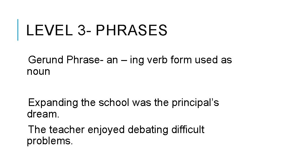 GRAMMAR LEVELS 34 Boarts LEVEL 2 PARTS OF