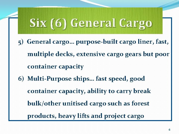 CARGO BROKING OPERATION 6 1 Roles and Responsibilities