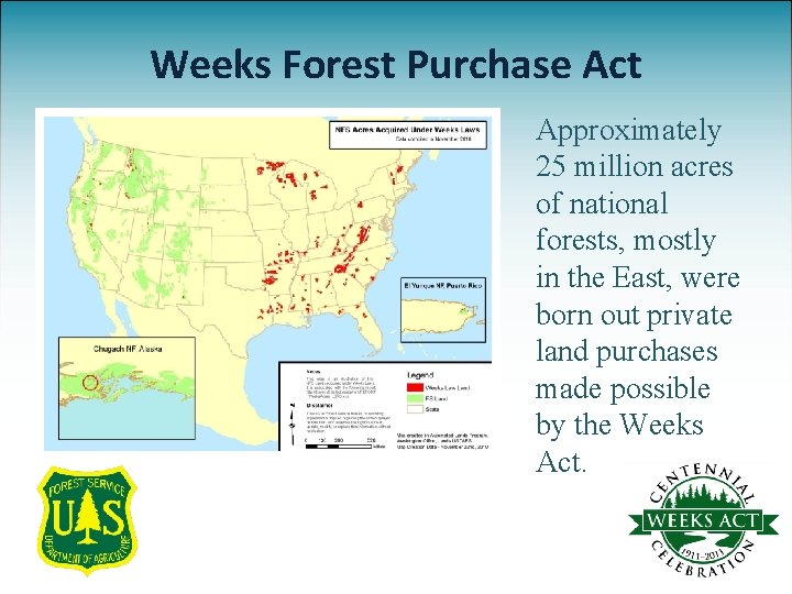 Celebrating a Century of Conservation Weeks Forest Purchase