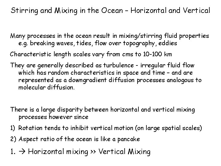 Introduction to Observational Physical Oceanography 12 808 Class