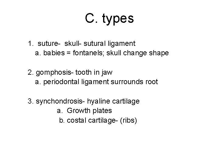 Bone Joints Mrs Wilson I Definition and functions