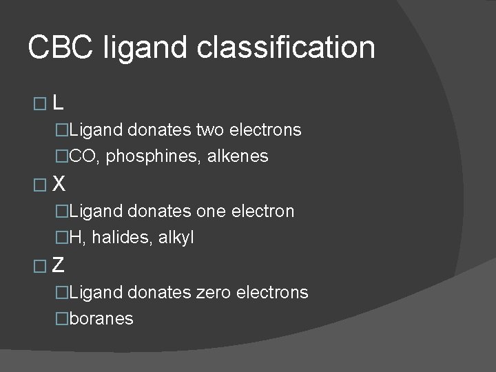 Five slides about THE CBC METHOD OF ELECTRON