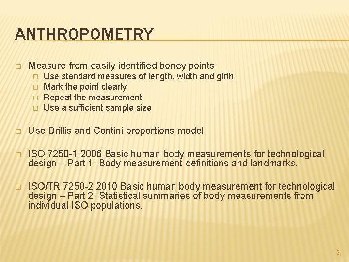 Brian Peacock ANTHROPOMETRY APPLIED TO WORKPLACE AND EQUIPMENT