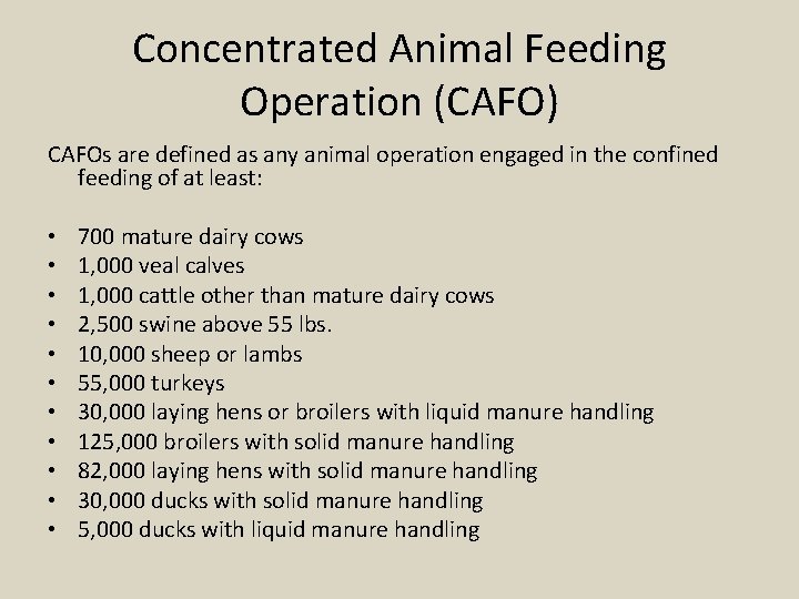 Confined Feeding Operations and You Bridging the Gap