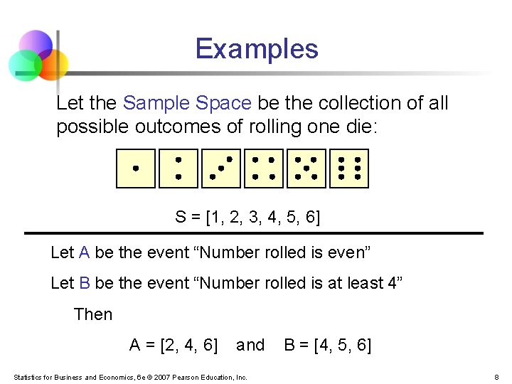 Statistics for Business and Economics 6 th Edition
