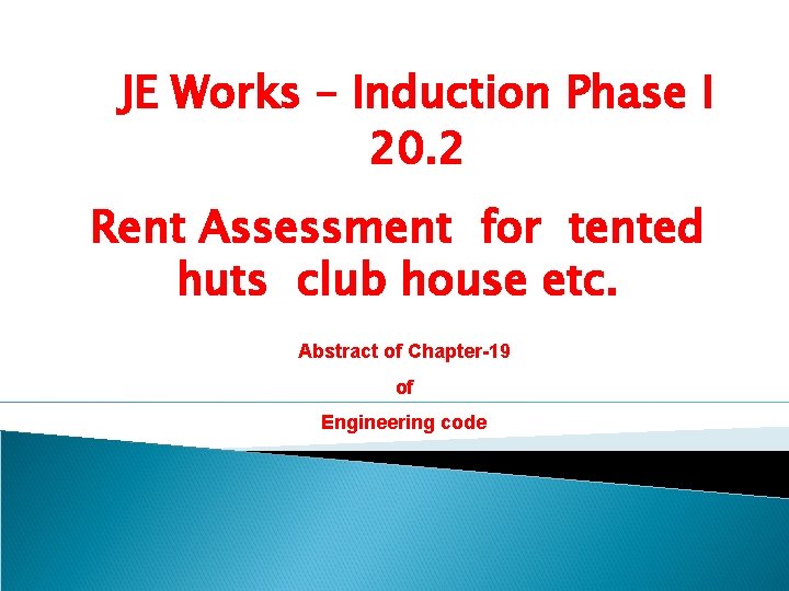 JE Works Induction Phase I 20 2 Rent