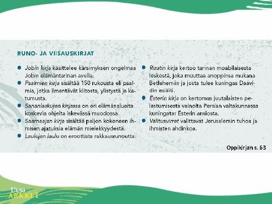 6 Pyhien kirjojen sislt Ydinsislt Heprealaisen Raamatun sislt