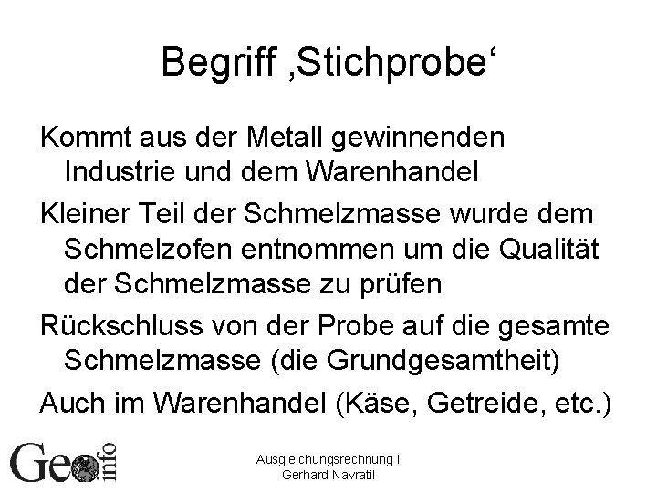 Induktive Statistik Einleitung Stichprobenverteilungen Bestimmung von ...
