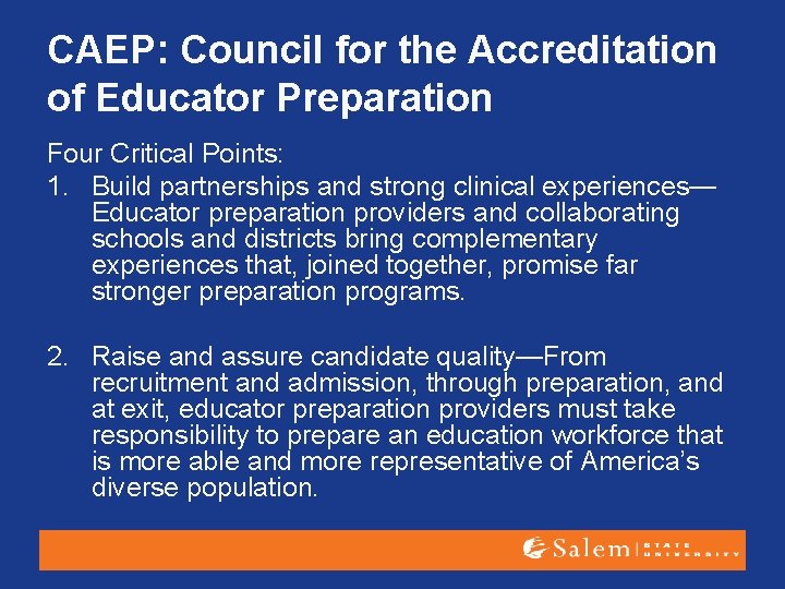 Reinventing the School of Education at Salem State