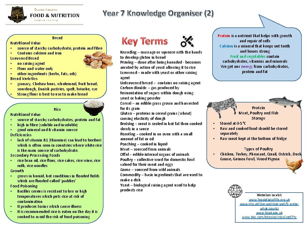 Year 7 Knowledge Organiser 2 Protein is a