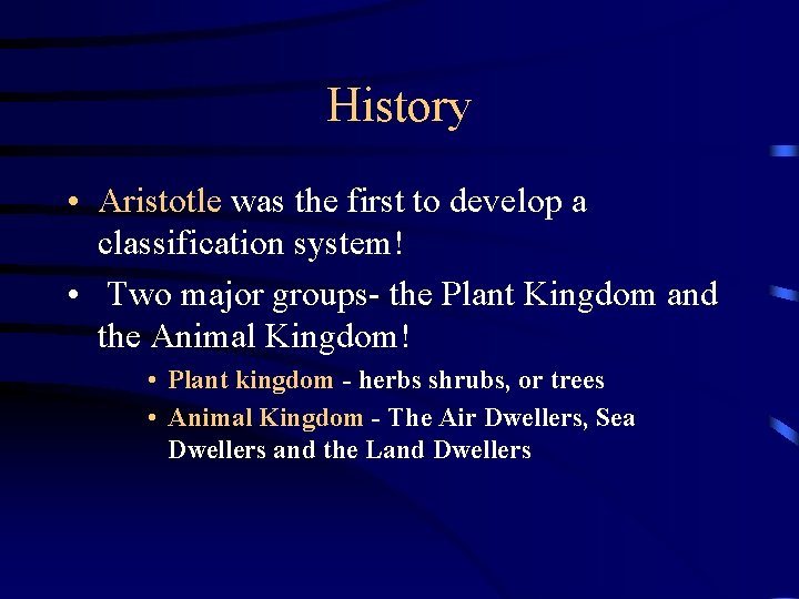 Chapter 14 Classification Biology Program Hamilton High School