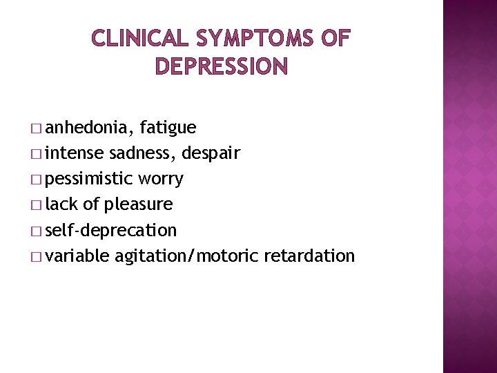 ANTIDEPRESSANTS Prof Dr Jnos Borvendg The overal prevalence