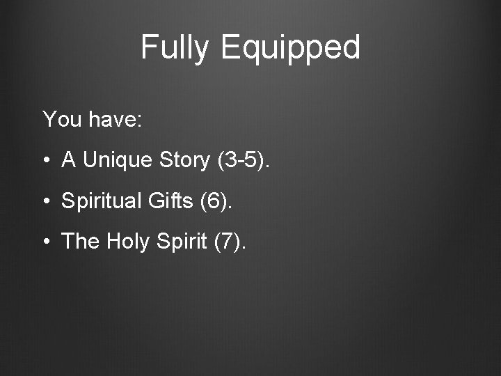 Fully Equipped 2 Timothy 1 3 7 Fully