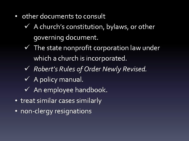 2017 Legal Risk Management Briefing for Church Leaders