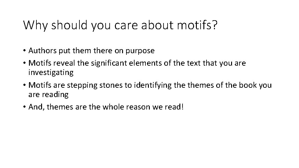 Symbol Motif Theme Three Important Devices Know These