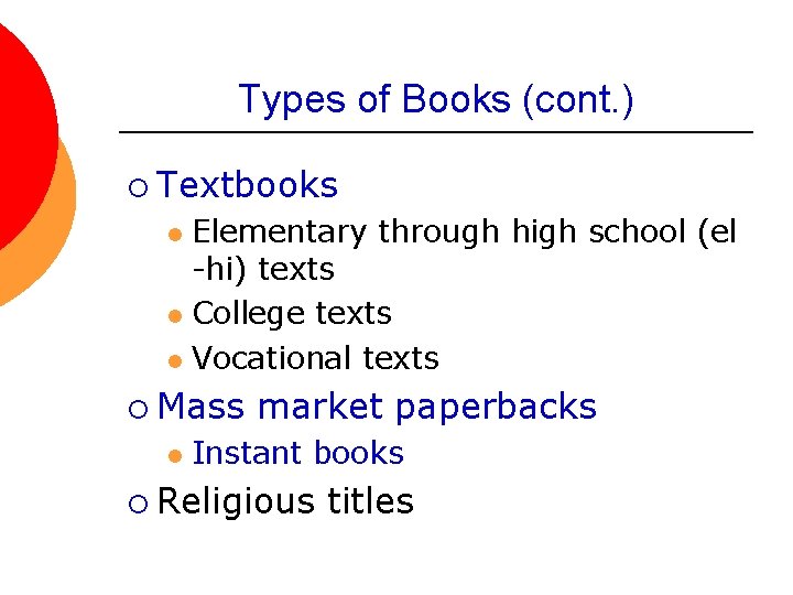 Chapter 10 Books and the Power of Print