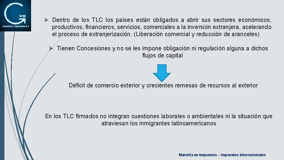Los TLC Tratados de Libre Comercio Impulsados por