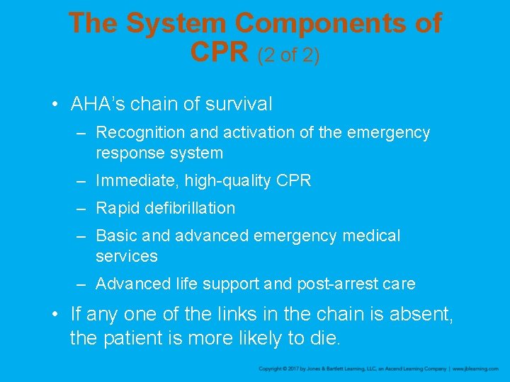 Chapter 13 BLS Resuscitation Introduction The principles of