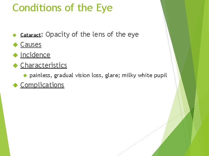 Care of Patients with Eye and Vision Problems