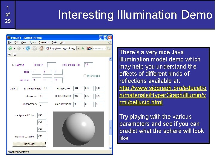 1 of 29 Interesting Illumination Demo Theres a
