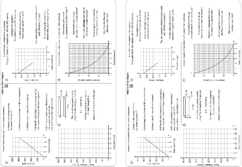VolumeTime Graphs Worksheet A The worksheet is in