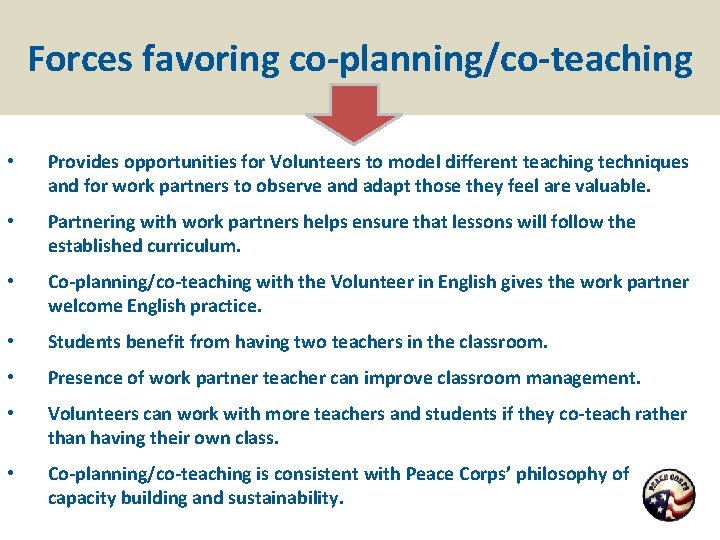 CoTeaching CoPlanning and Co Adjusting Global Education Training