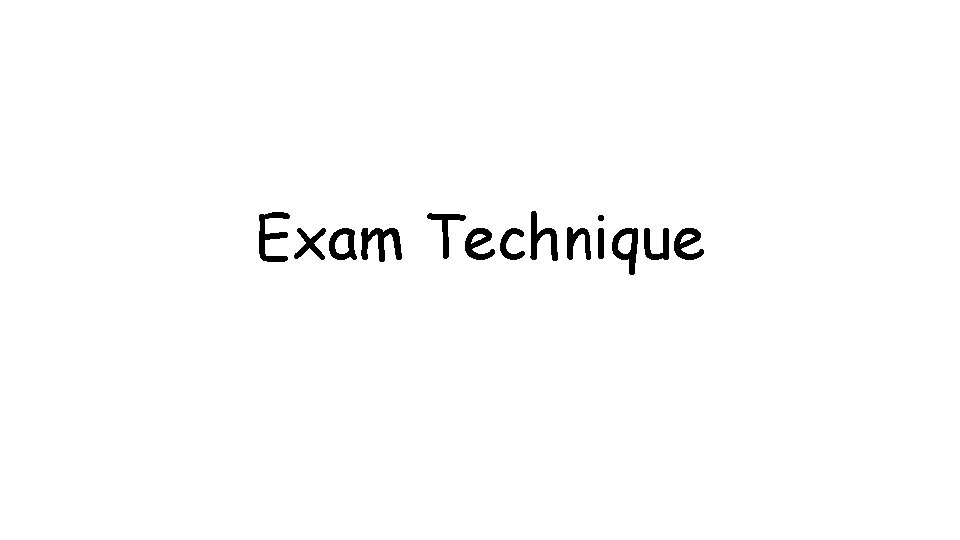 Exam Technique A Part Answers Definitions 2 Marks