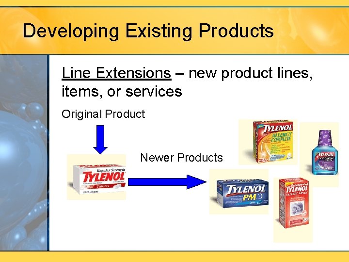 Product Planning Involves making decisions about those features
