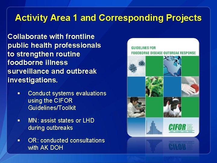 Integrated Food Safety Centers of Excellence Building state