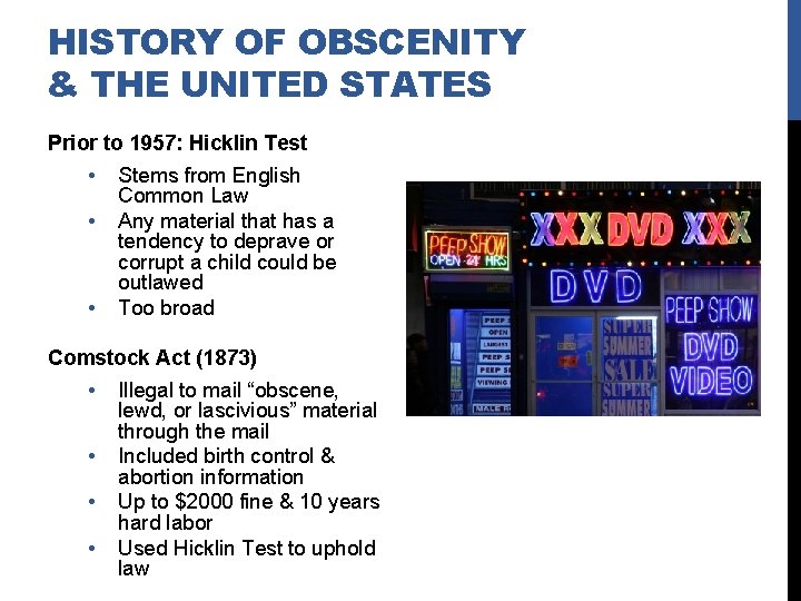 Sup OBSCENITY LIMITS TO THE FREEDOM OF SPEECH