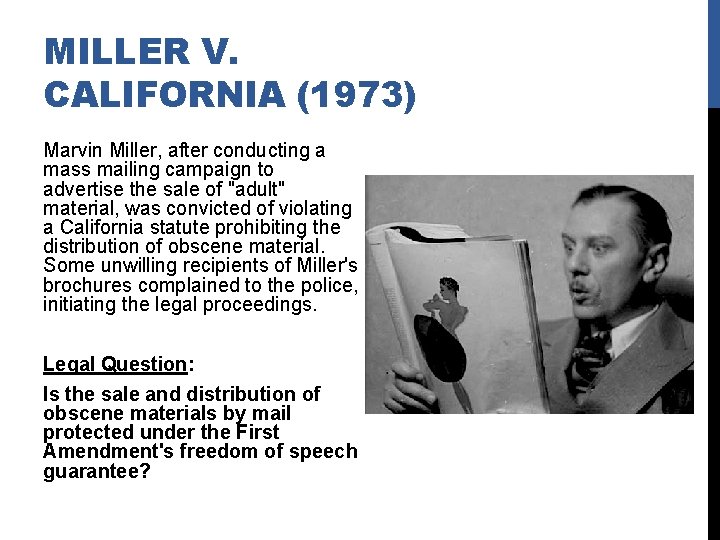 Sup OBSCENITY LIMITS TO THE FREEDOM OF SPEECH