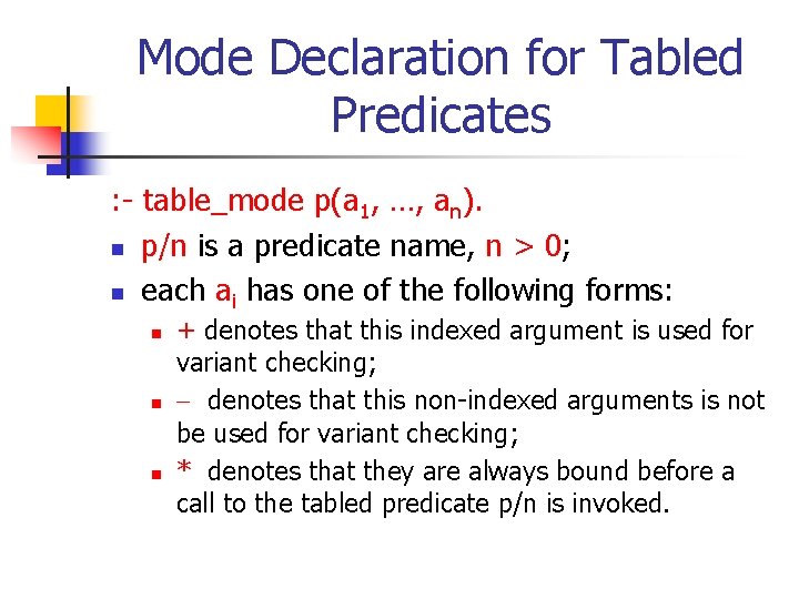 Simplifying Dynamic Programming via Tabling HaiFeng Guo University