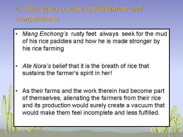 The Ethos of Rice behind the Traditional Culture