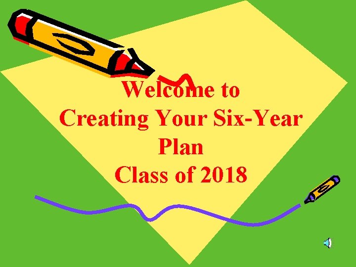 Welcome to Creating Your SixYear Plan Class of