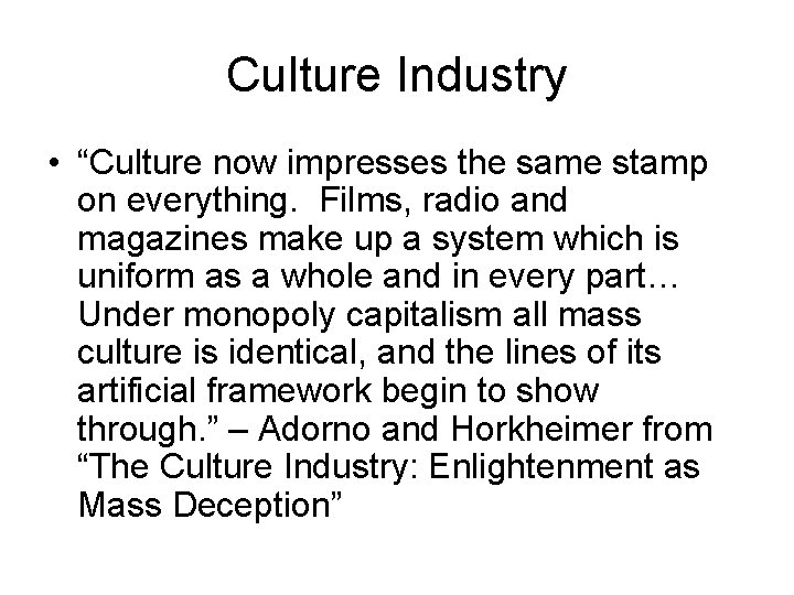 Chapter 3 A Critical Approach to Popular Culture