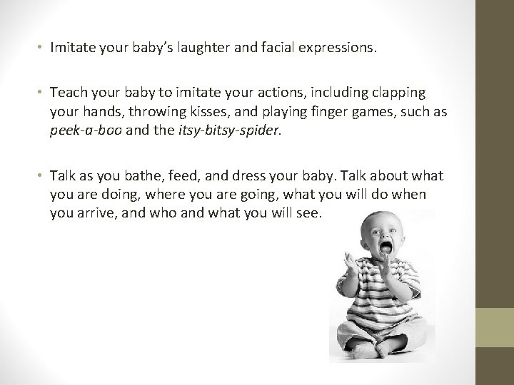 Activities to Encourage Speech and Language Development Birth