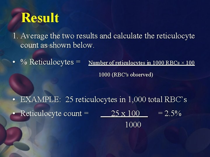 Practical Hematology Lab LAB 5 Reticulocyte Count Reticulocyte