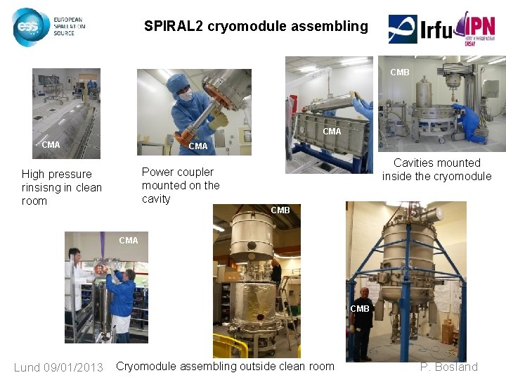 The cryomodule life cycle Lund 09012013 P Bosland