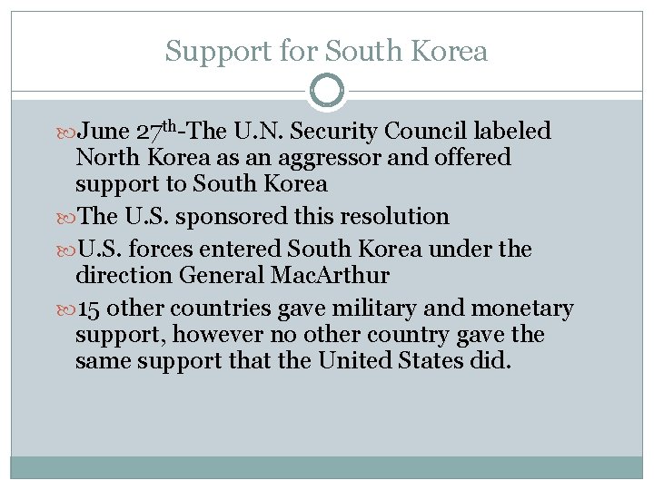 The Korean War Tensions During the 1940s political