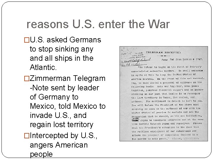 U S Enters World War 1 Major battles