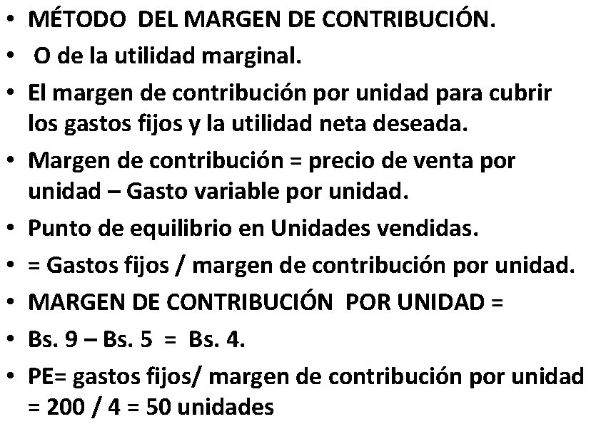 TOMA DE DECISIONES POR PUNTO DE EQUILIBRIO CAP
