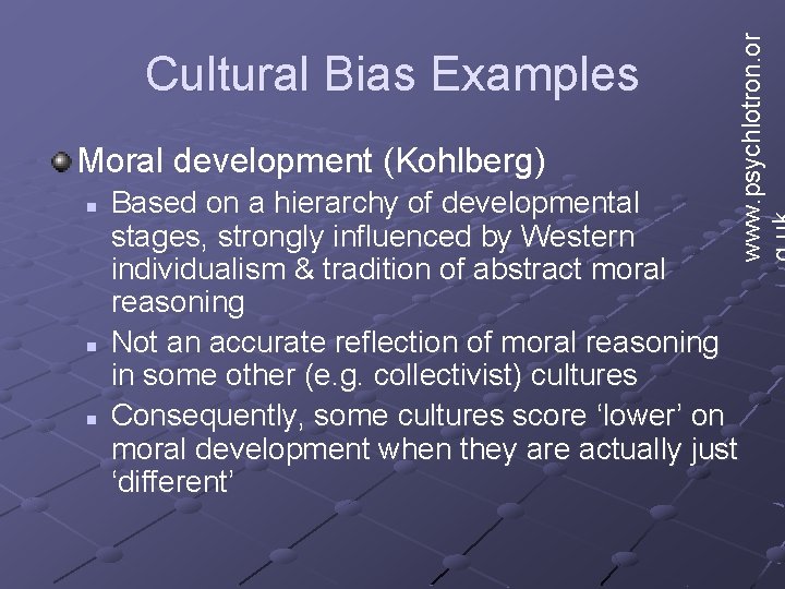 Cultural Bias controversy You need to be able