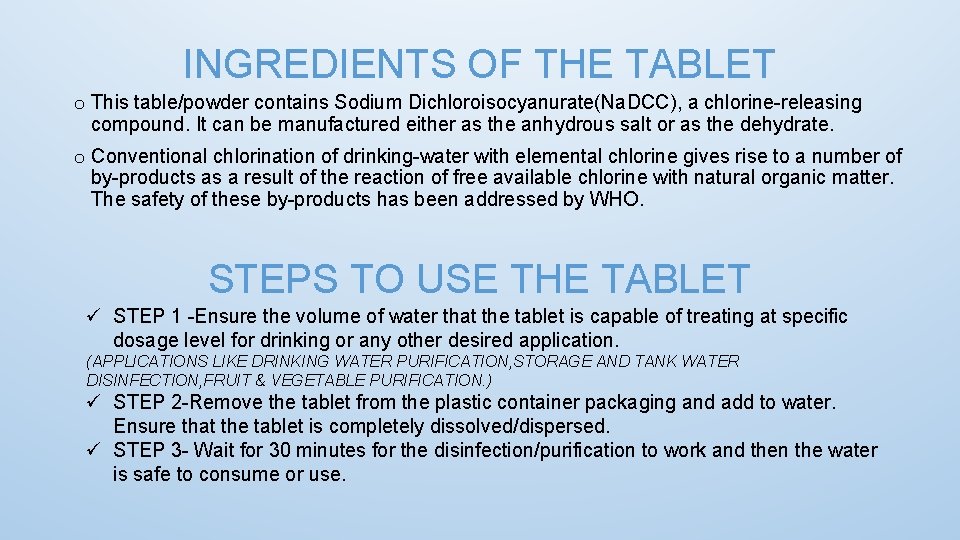 CHLOROCLEAN AB SAAF PAANI AAPKE LIYE WHAT IS