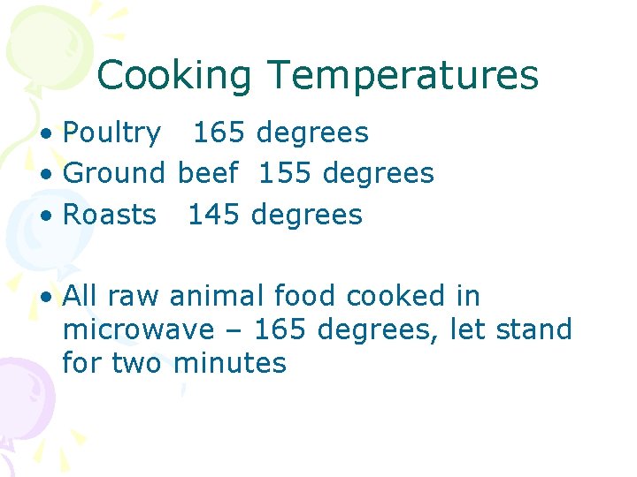 Prostart Chapter 2 Test review A food safety