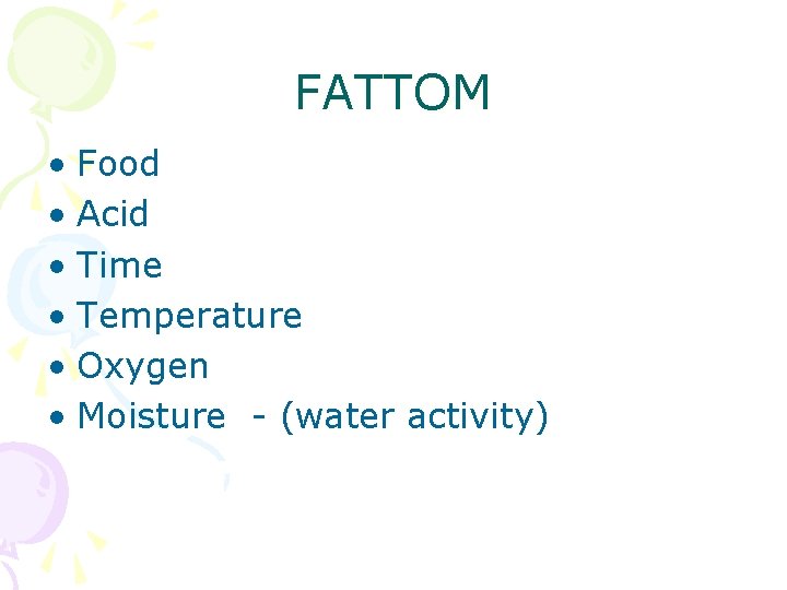 Prostart Chapter 2 Test review A food safety