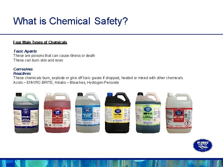 Chemical Handling Training Notes www hygieneaustralia com au