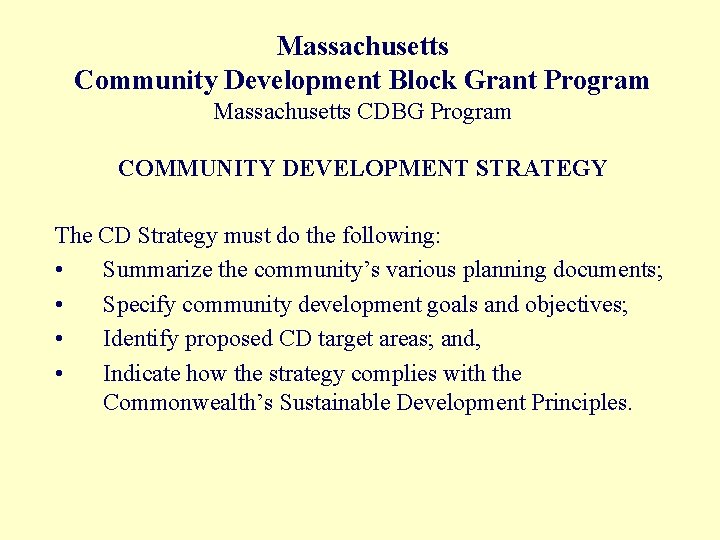 COMMUNITY DEVELOPMENT STRATEGY Woburn Redevelopment Authority City of