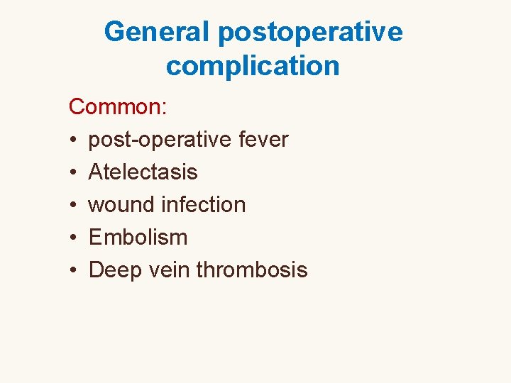 POSTOPERATIVE COMPLICATION Done by Fadel Moh tariq Postoperative