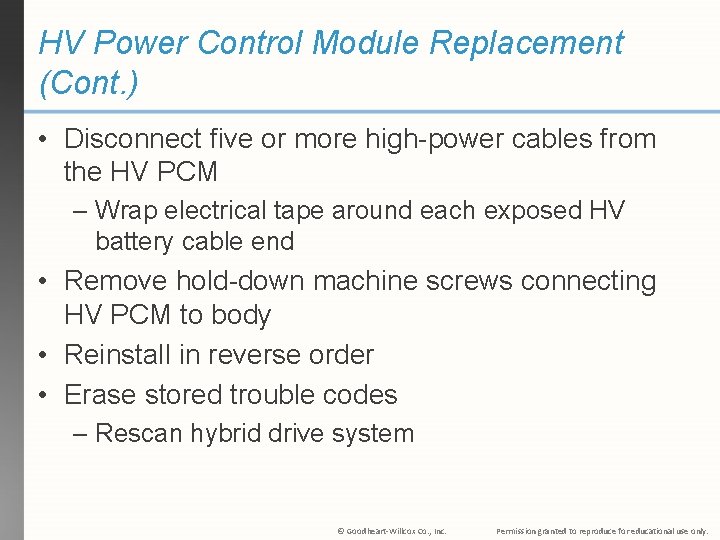 Chapter 27 Hybrid Drive Systems Diagnosis and Repair