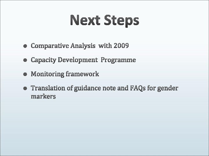 IASC GENDER MARKER PAKISTAN PFERP 2010 GENDER MARKERS